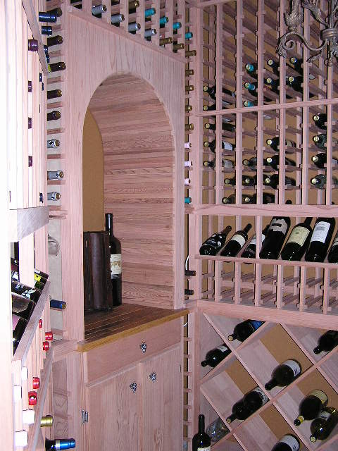 Santa Ana – Deluxe Arch with Napa Racks – BAY COLONY WINE CELLARS
